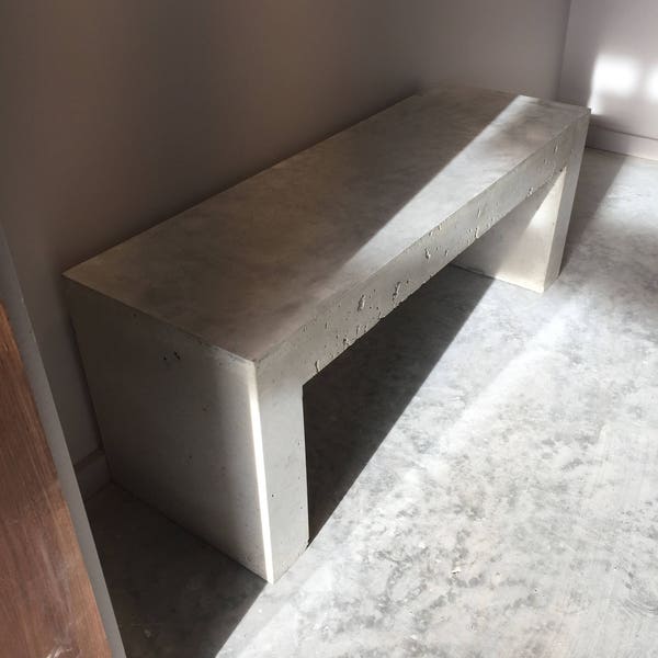 Concrete Bench - Etsy