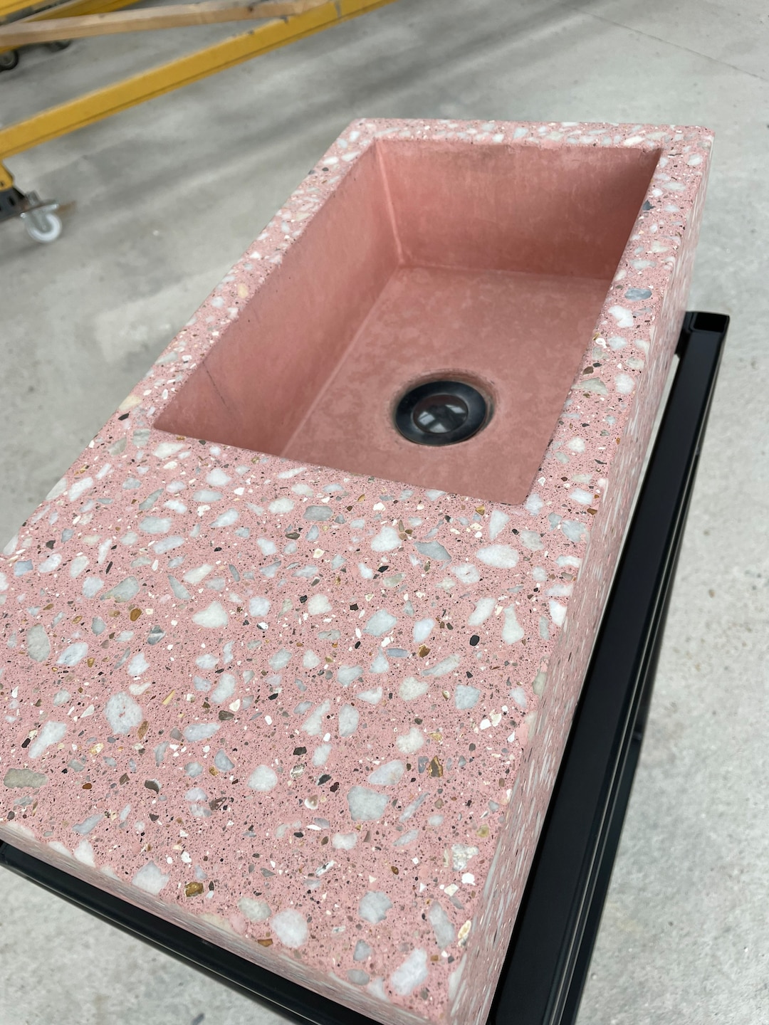Handmade Pink Terrazzo Concrete Sink – Luxury Modern Bathroom Basin - Etsy