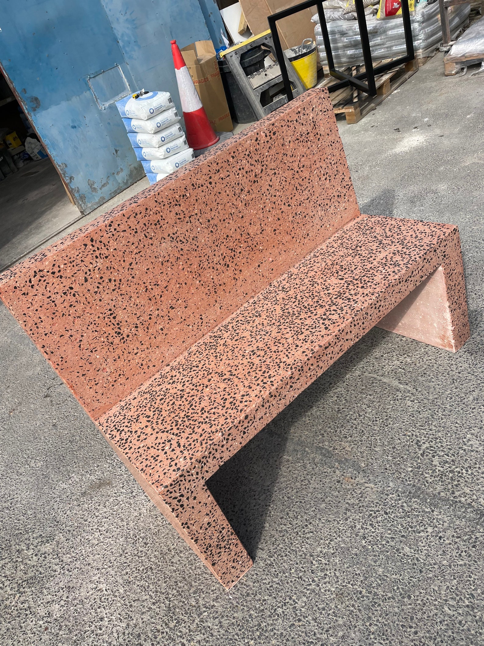 Handmade Terrazzo Concrete Bench Modern Indoor & Outdoor Seating - Etsy