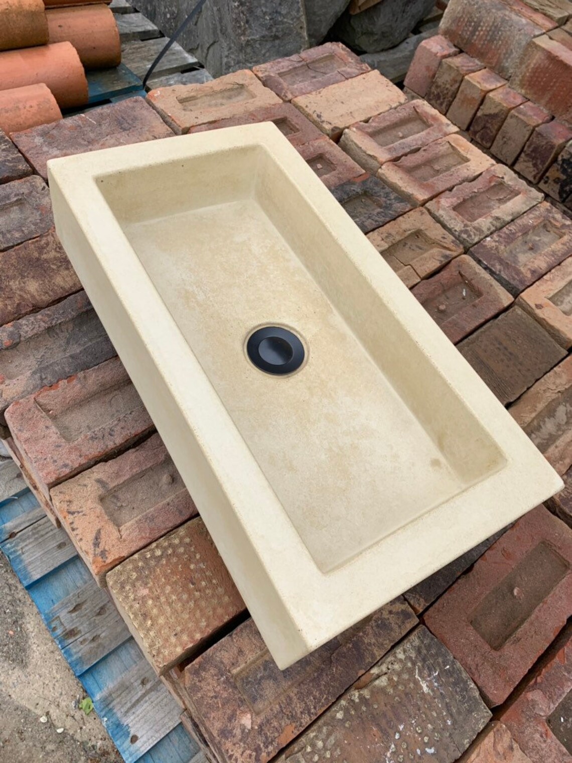 Luxury Bathroom Concrete Sink Handmade Modern Basin for Contemporary ...