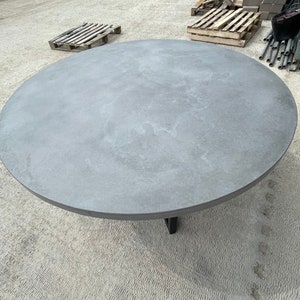 Round Concrete Dining Table - Etsy