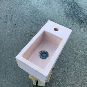 Mini Concrete Bathroom Sink - Etsy