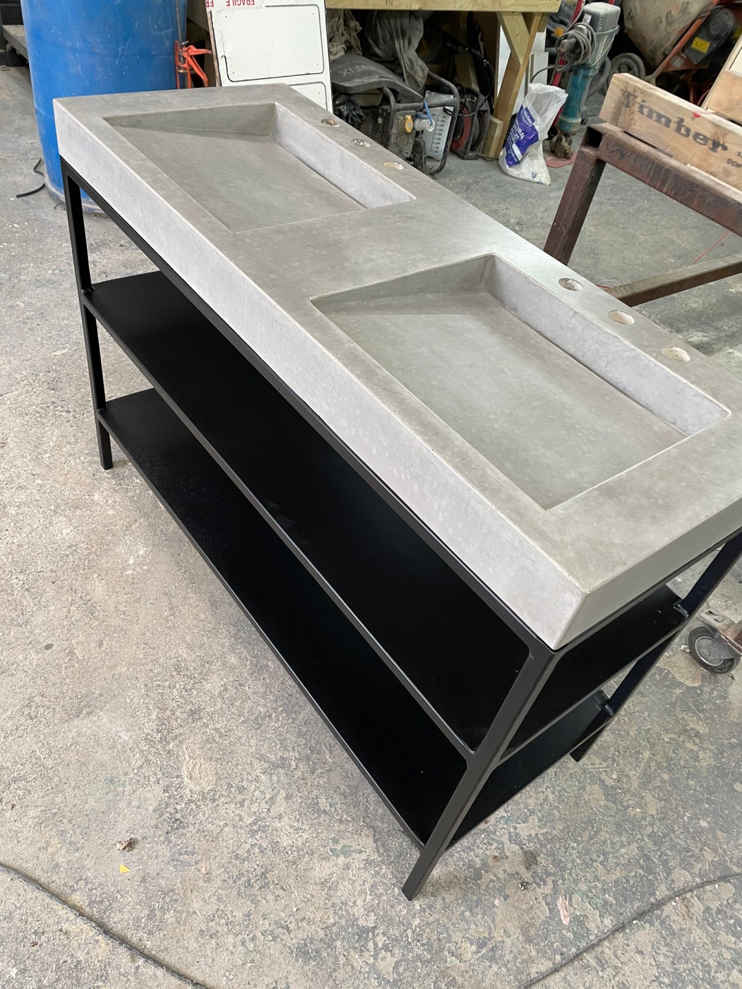 Concrete Slope Sink & Frame - Etsy