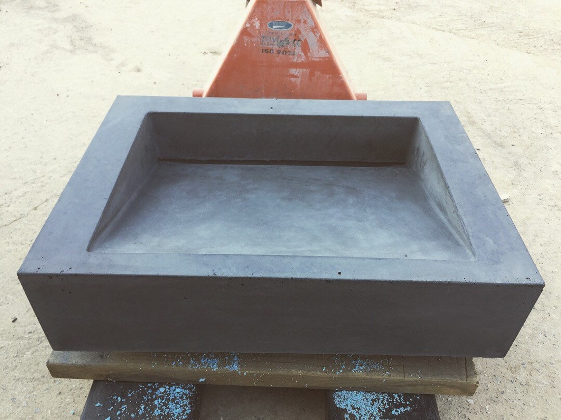 Concrete Bathroom Ramp Sink | Etsy