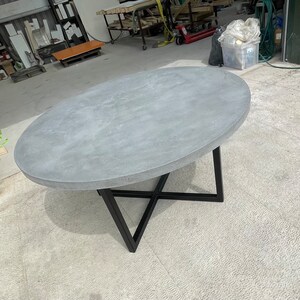 Round Concrete Dining Table - Etsy