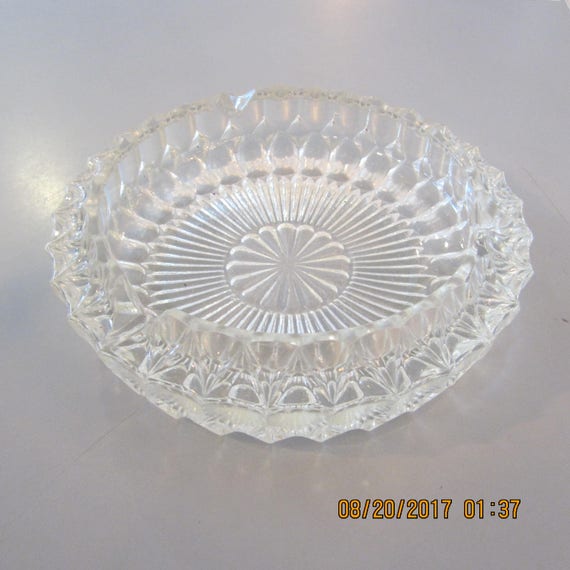 VINTAGE LEAD CRYSTAL Ash Tray...or Candy Dish | Etsy