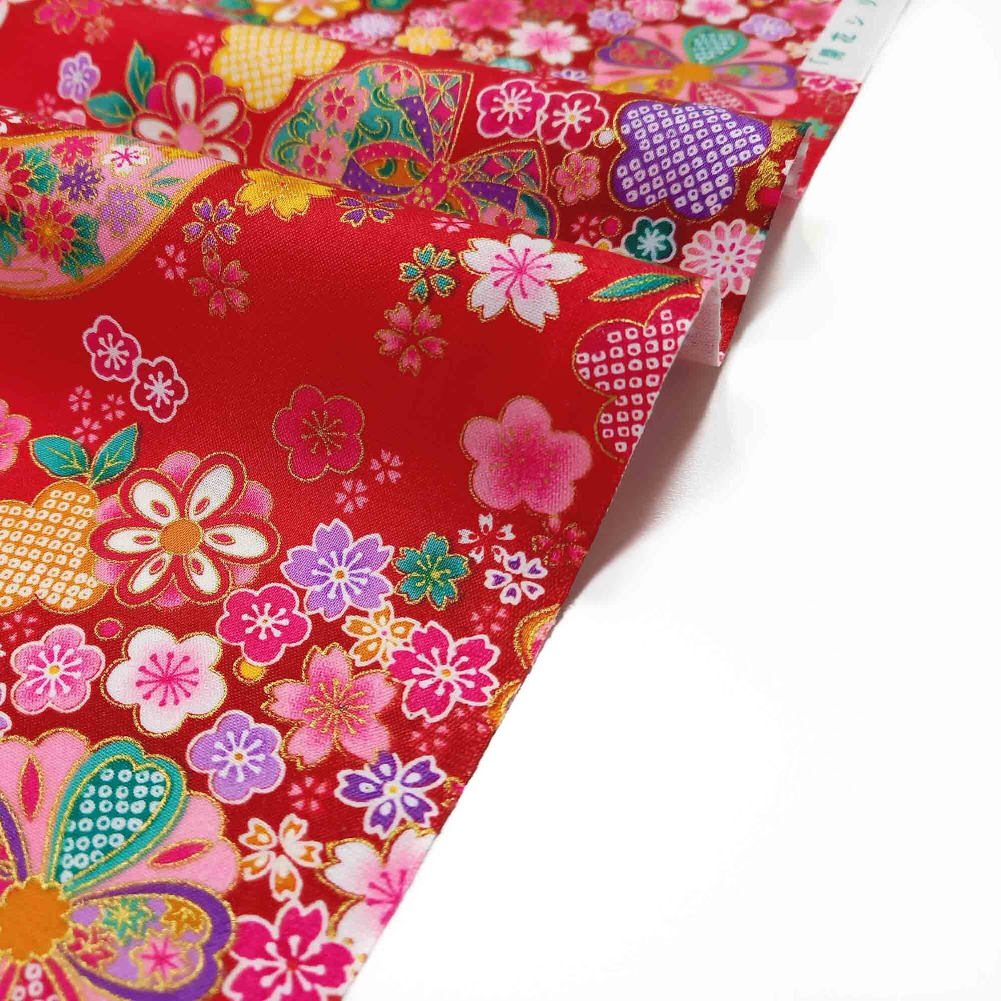 Japanese Fabric by the Yard Flower Butterfly Temari Ball - Etsy