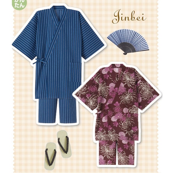 Japanese Clothing Men Jinbei - Etsy