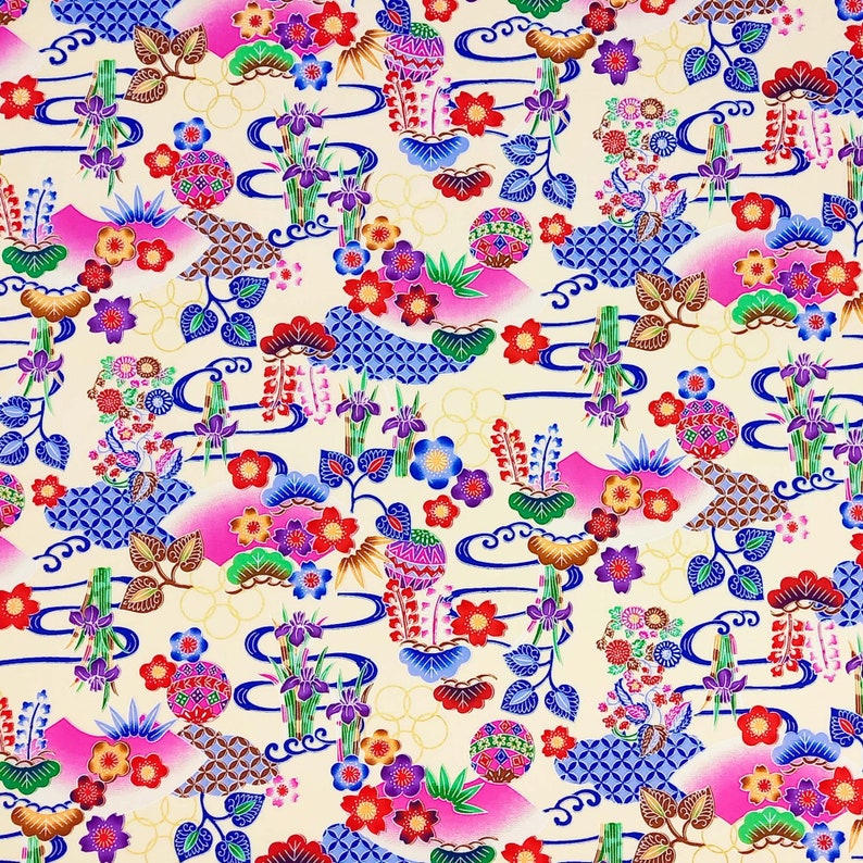 Japanese Fabric Flower Temari Okinawa Bingata - Etsy