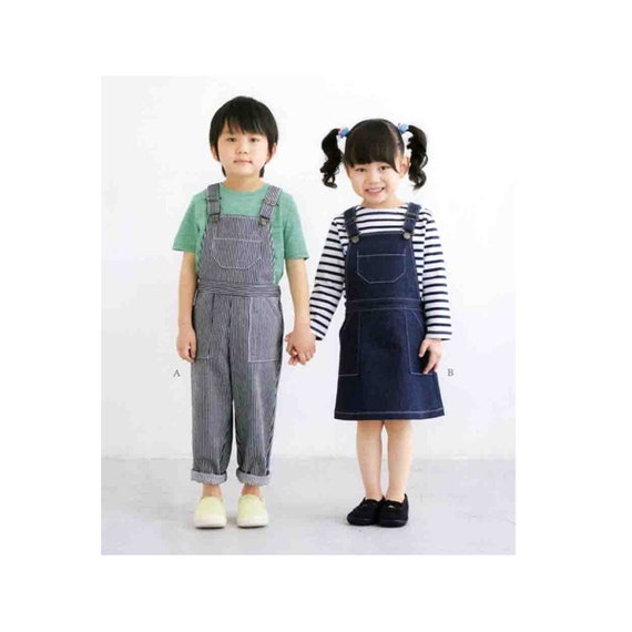 Beginner Sewing Pattern Kids Overalls Dungarees Skirt - Etsy
