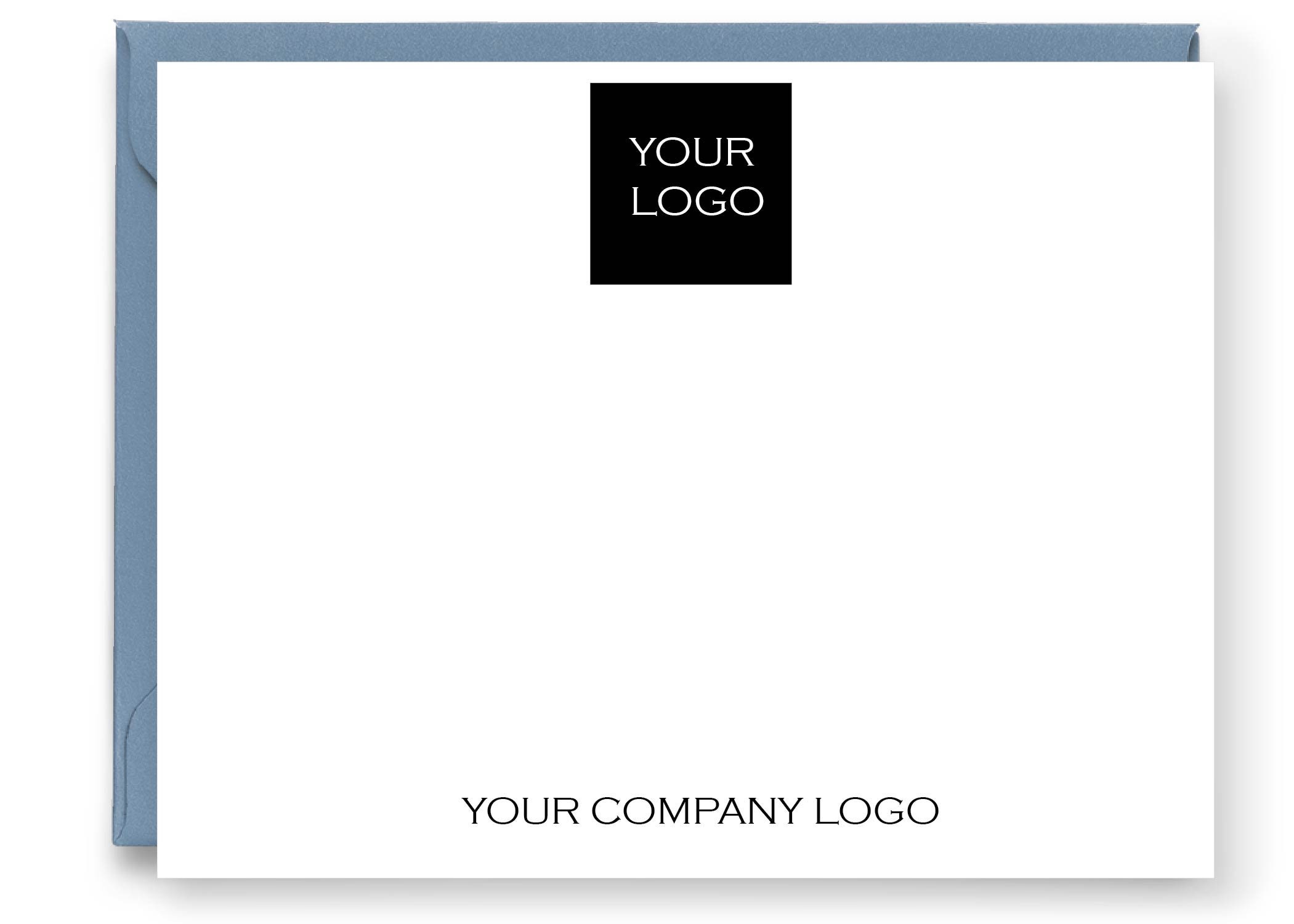 Custom Logo Note Card Set Personalized Stationery With Logo - Etsy