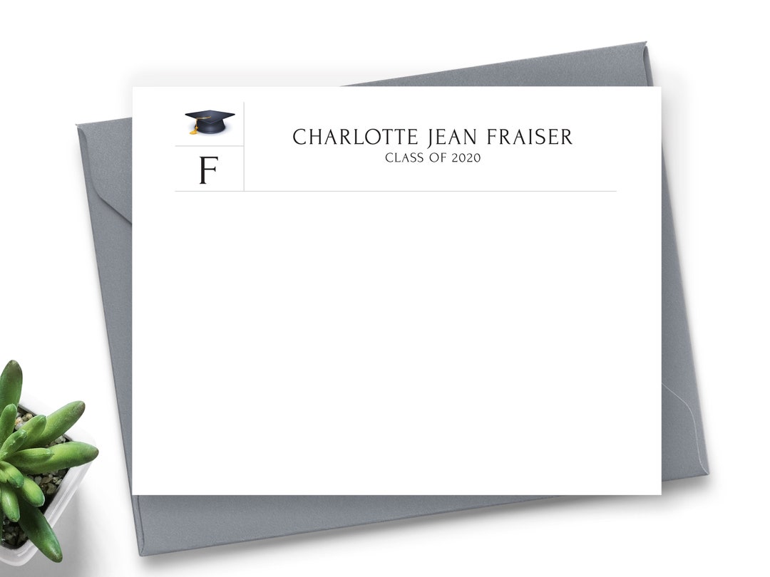 Graduation Thank You Cards, Personalized Note Cards, Thank You Notes ...