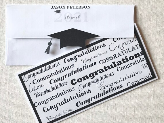 Graduation Envelope for Cash Cash Envelope Graduation Gift - Etsy