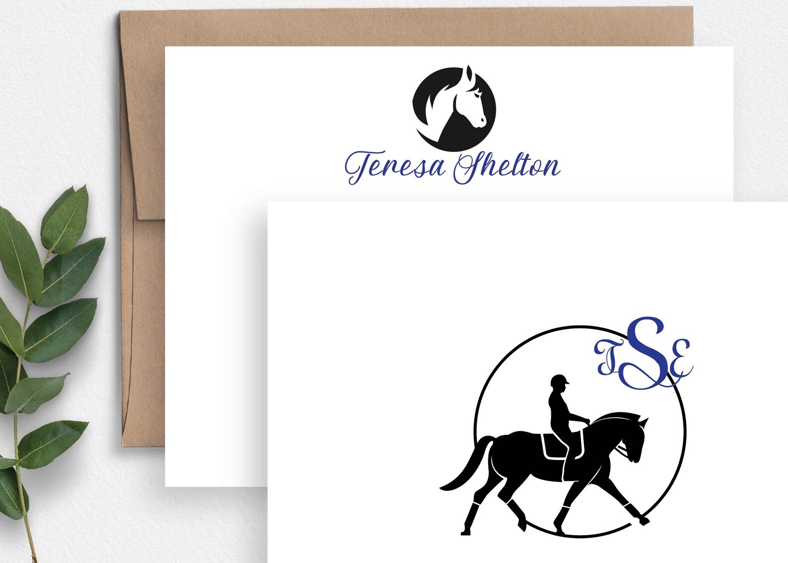 Personalized Horse Stationery Set of Notecards in 10 Pack - Etsy