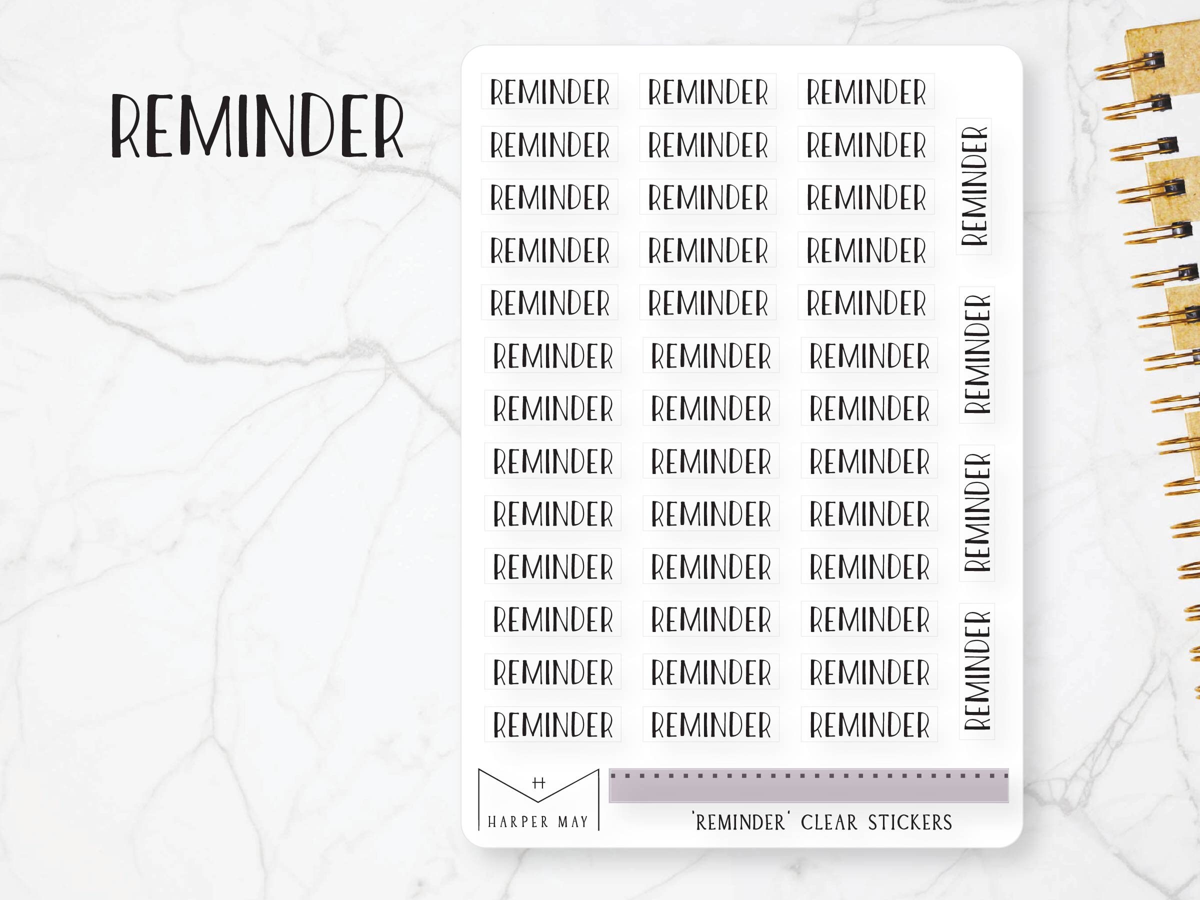 Reminder Stickers Reminder Planner Stickers Text Stickers | Etsy
