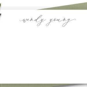 Stationery Set | Cards With Envelopes | Personalized Stationery Script ...