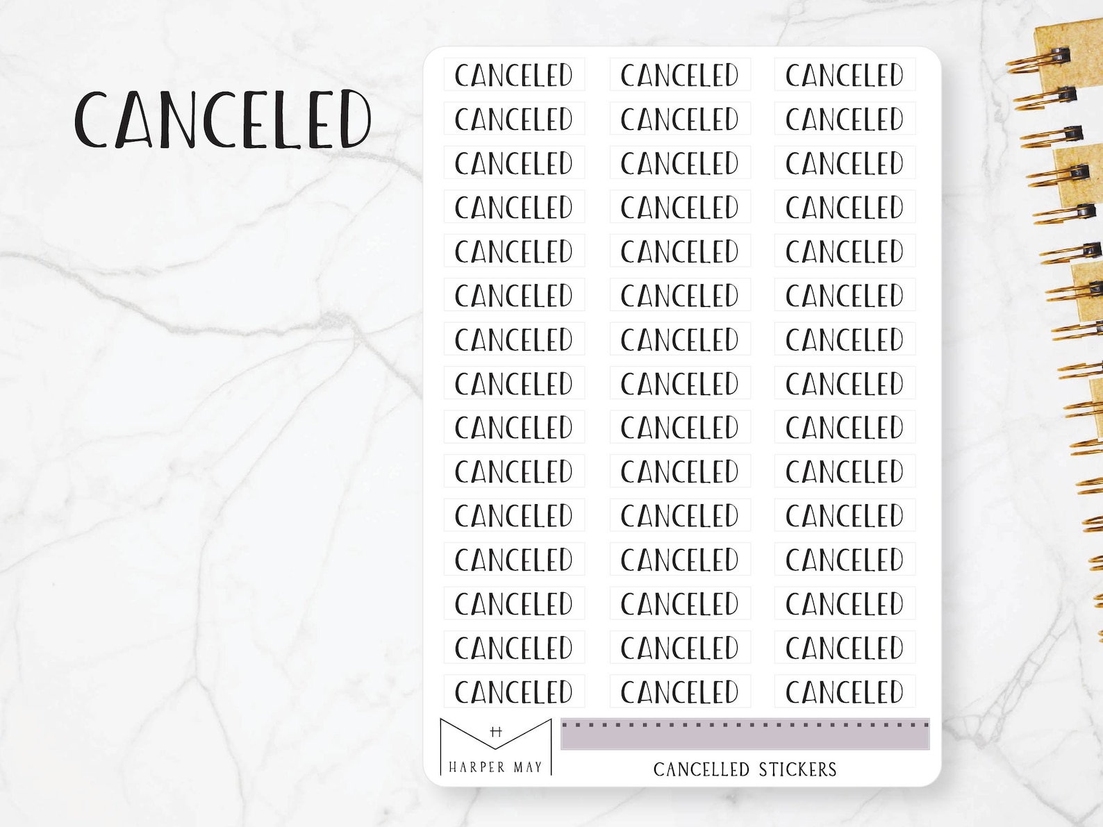Canceled Planner Stickers Text Stickers Canceled Stickers - Etsy