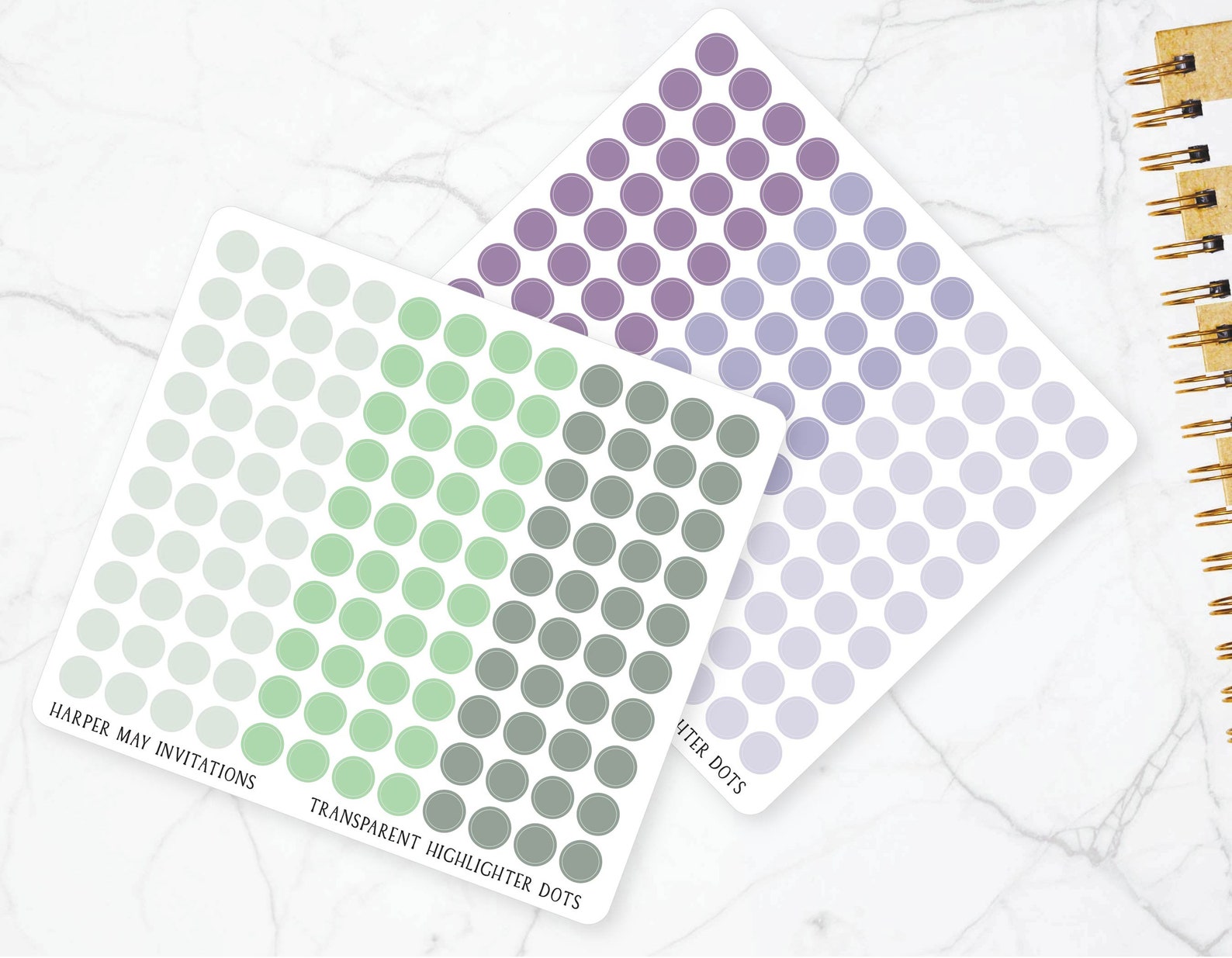 Calendar Stickers, Transparent Dot Stickers, Transparent Date ...