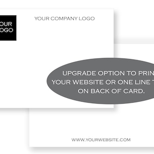 Custom Logo Note Card Set, Personalized Stationery With Logo, Logo ...
