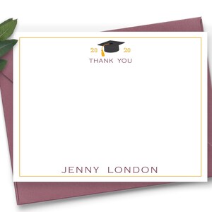 Personalized Graduation Thank You Note Cards Graduate Thank You Notes ...