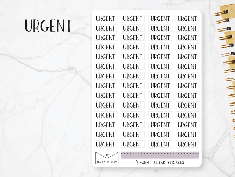 Urgent Stickers Urgent Planner Stickers Text Stickers Day - Etsy