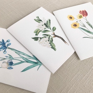 Set of 10 Spring Greeting Cards With Envelopes, Floral Blank Note Card ...