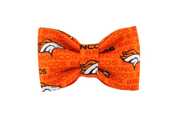 NFL Denver Broncos Bow Tie NFL Bow Tie Denver Bow Tie | Etsy