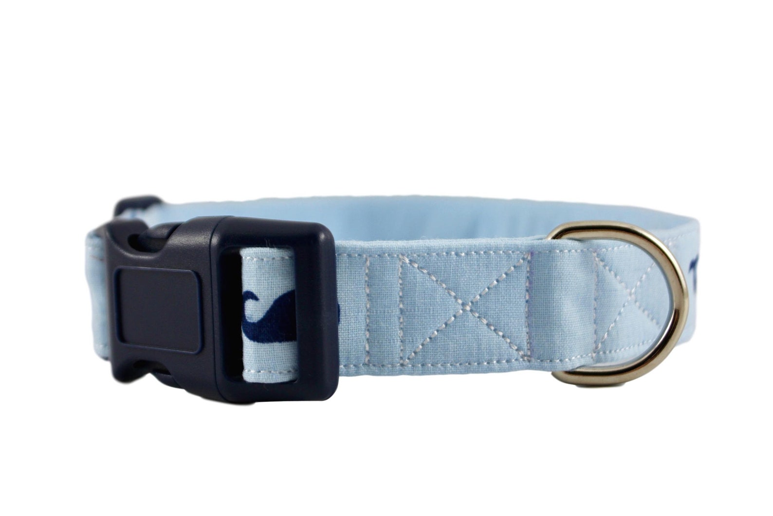 Light Blue Whale Collar, Whale Dog Collar, Nautical Collar, Ocean Dog ...