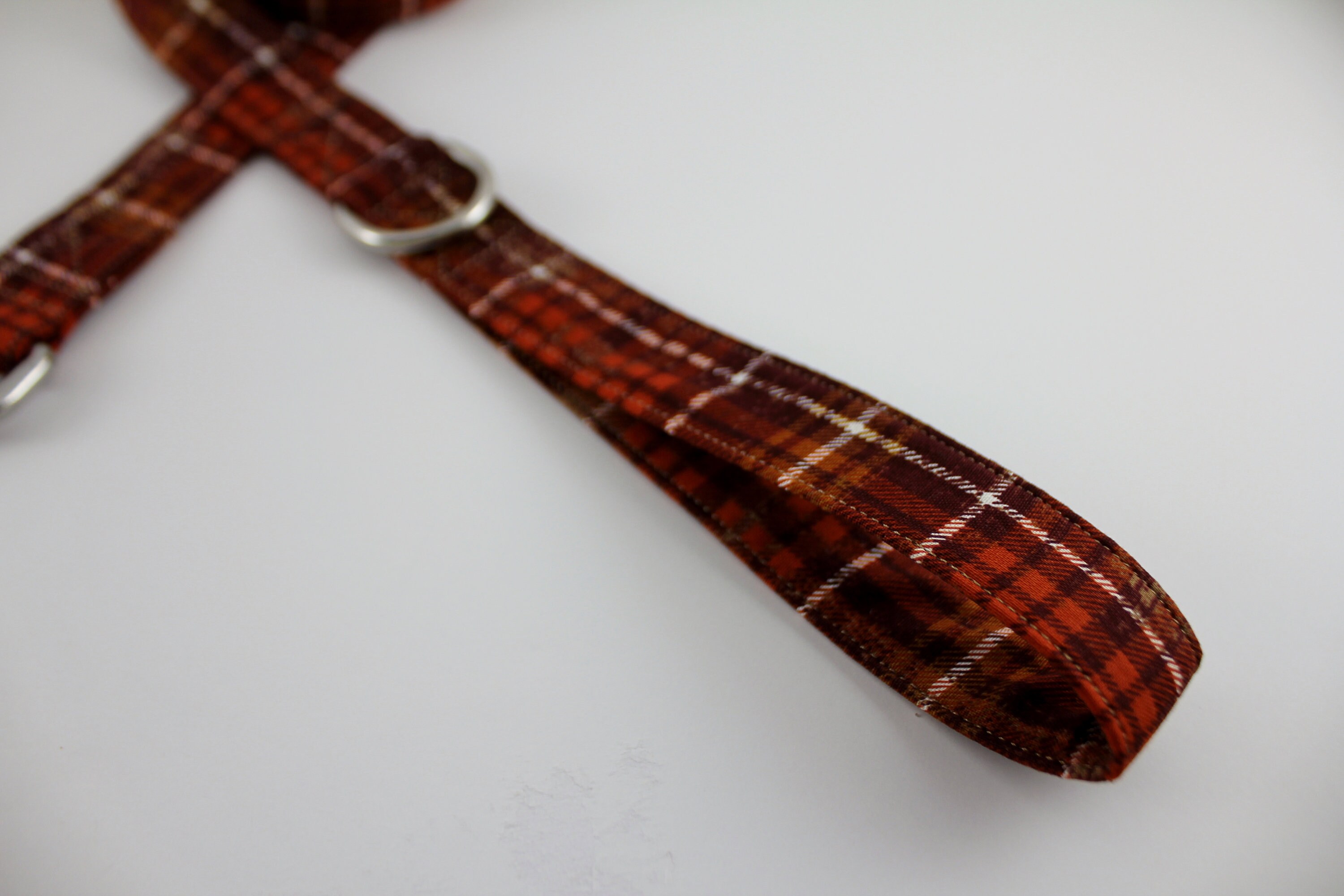 Maroon Harvest Plaid Leash, Autumn Custom Dog Leash, Red Leash, Plaid ...