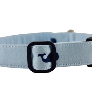 Light Blue Whale Collar, Whale Dog Collar, Nautical Collar, Ocean Dog ...