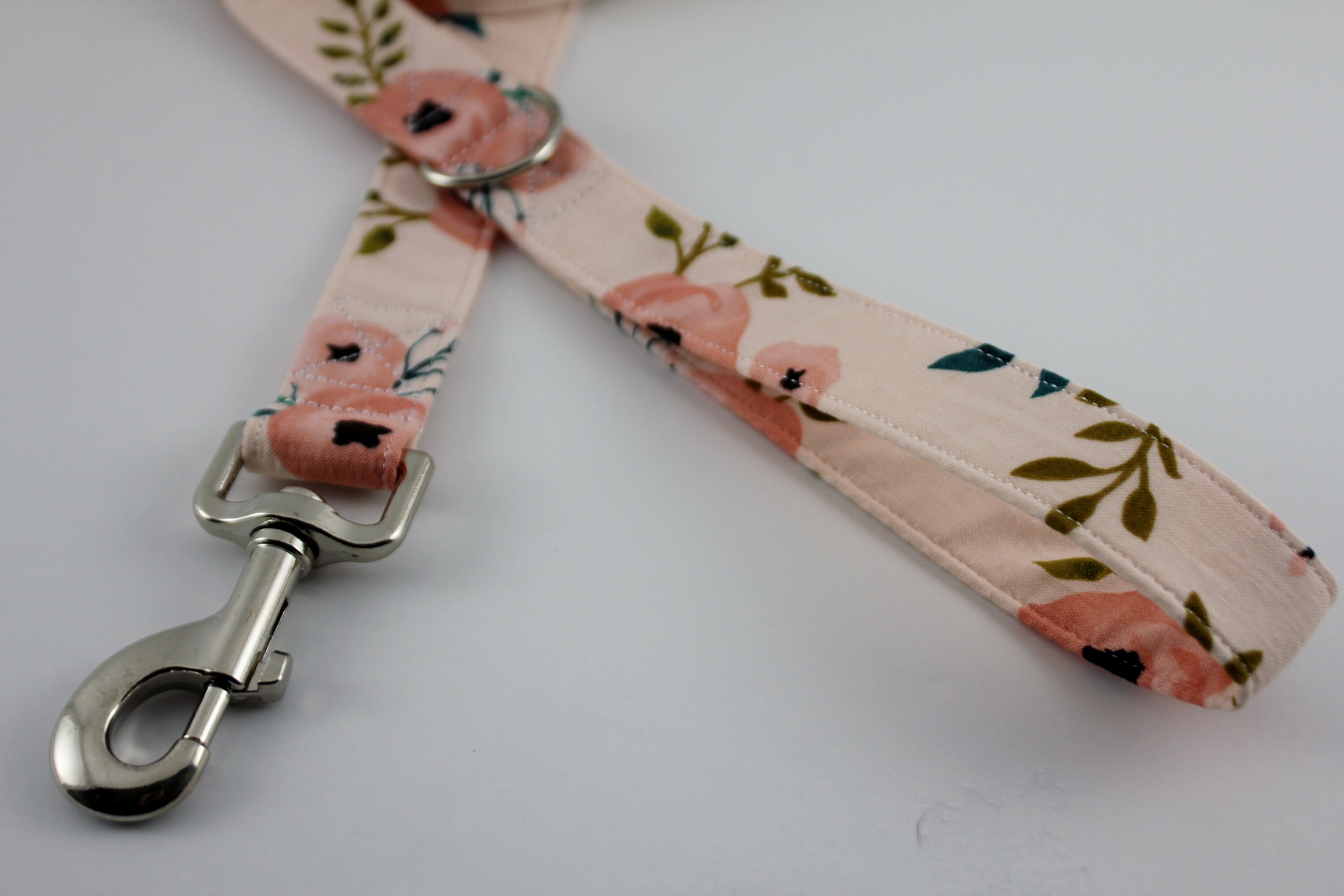 Peach Poppys Leash, Floral Dog Leash, Pet Leash, Girly Leash, 6 FT ...
