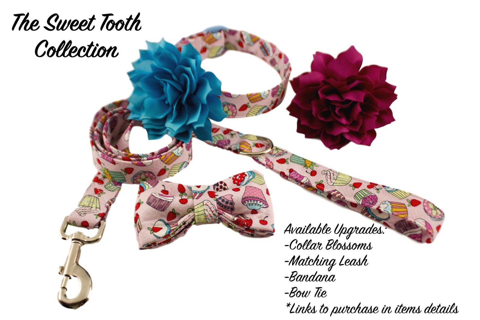 Sweet Tooth Collar, Cupcake Dog Collar, Pink Collar, Treat Dog Collar ...