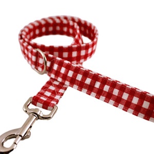 Life's a Picnic Leash, Plaid Leash, Pet Leash, Red Plaid Leash, 6 FT ...
