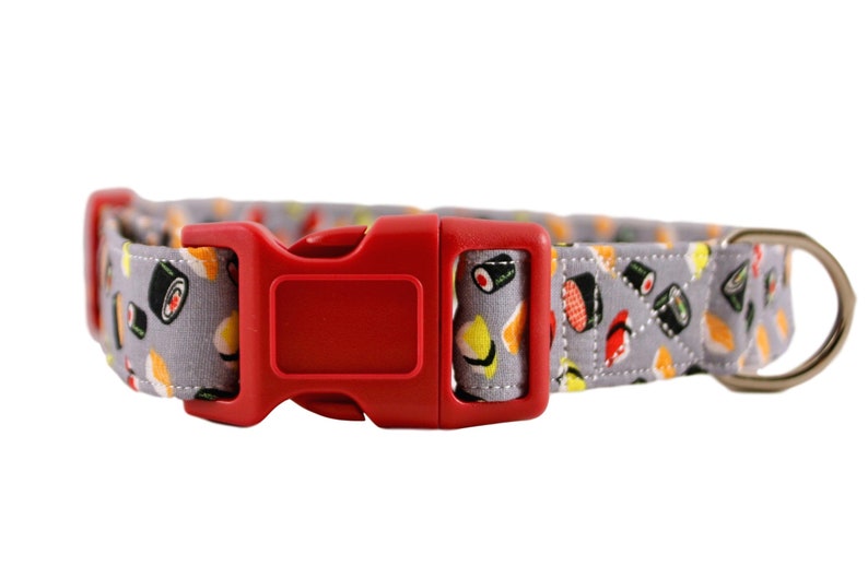 Sushi Night Collar Sushi Dog Collar Food Collar Gray Dog | Etsy