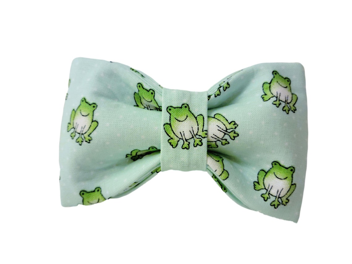 Feelin Froggy Bow Tie Boy Collar Bow Tie Frog Bow Tie - Etsy