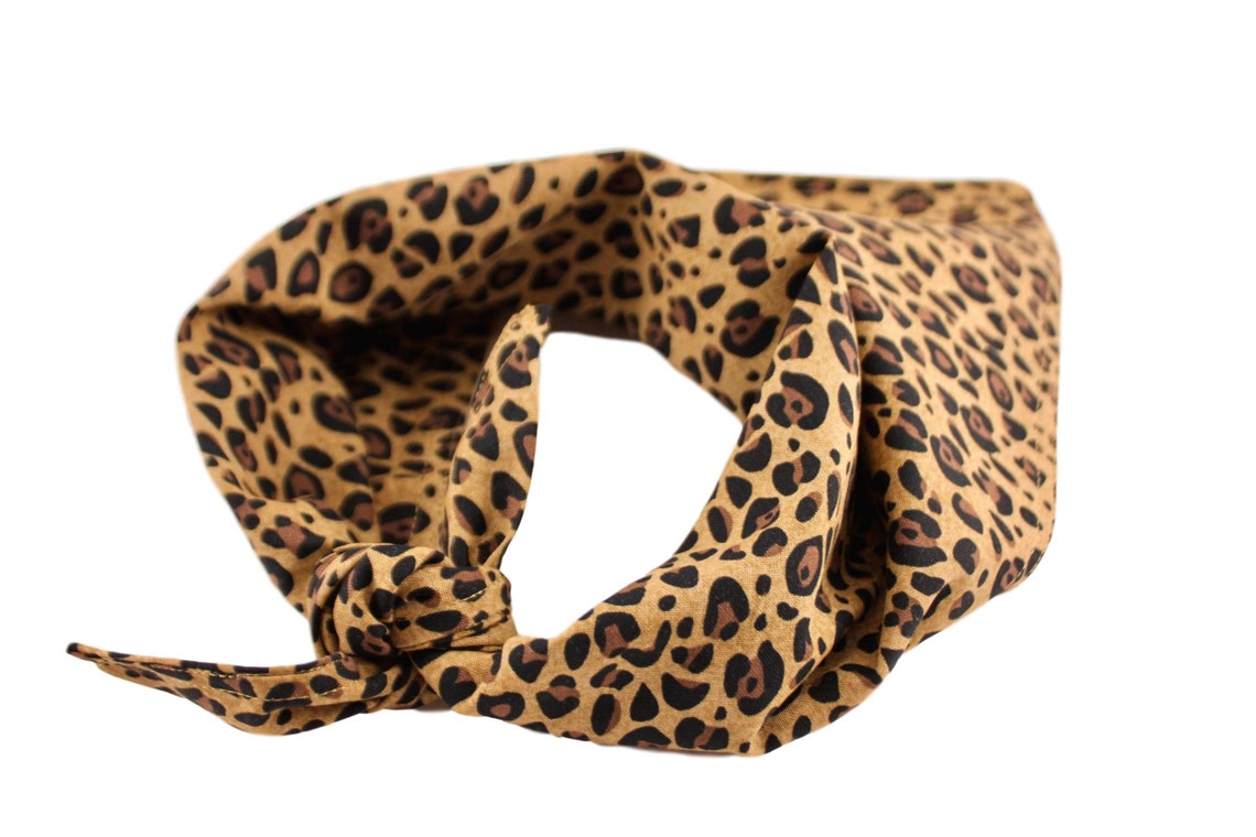 Cheetah Bandana, Animal Print Perro Bandana, Mascota Marrón Bandana ...