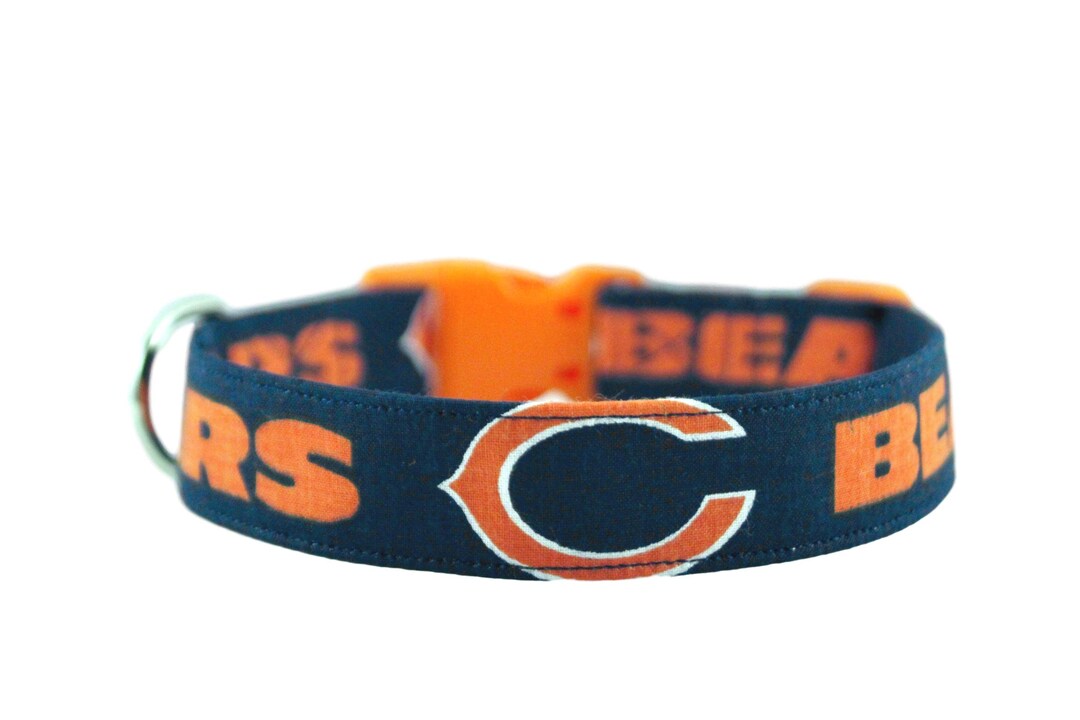 NFL Chicago Bears Collar, Bears Dog Collar, Personalized Pet Collar ...