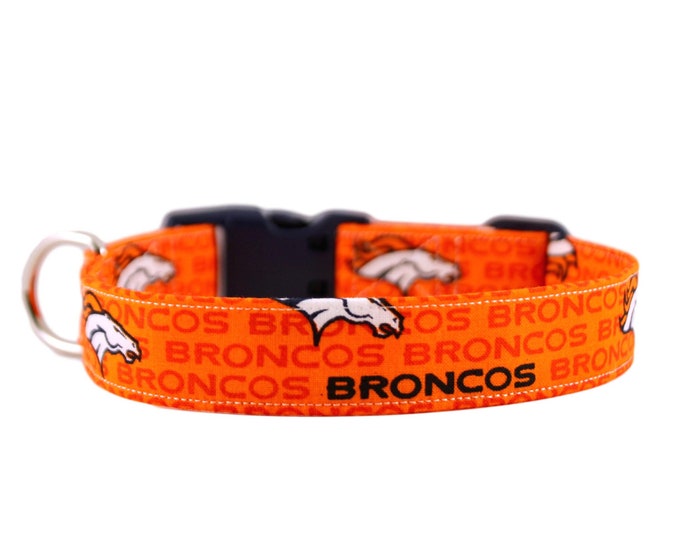 Denver Broncos Dog Collar - Etsy