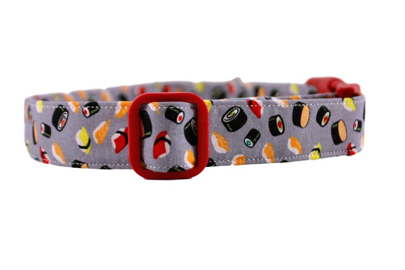 Sushi Night Collar Sushi Dog Collar Food Collar Gray Dog | Etsy