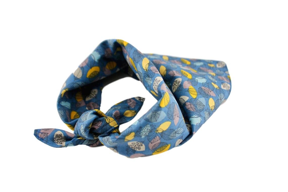 Falling Leaves Bandana, Pet Bandana, Fall Bandana, Holiday Dog Bandana ...