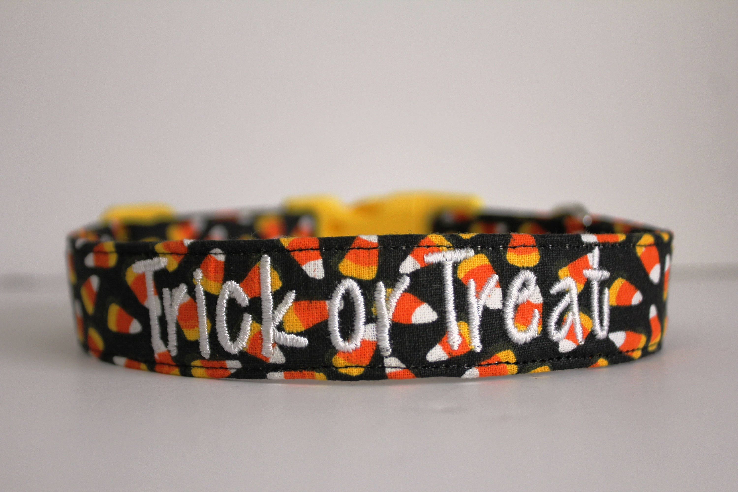 Candy Corn Collar Halloween Dog Collar Trick or Treat | Etsy
