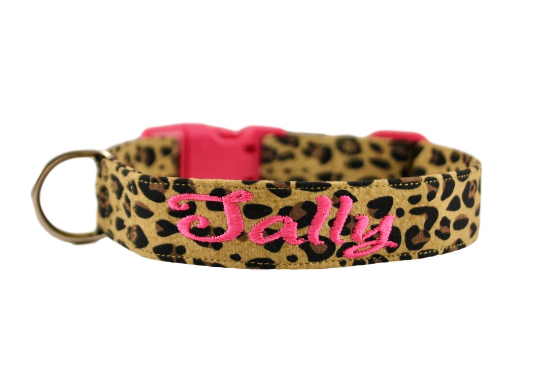 Cheetah Collar Animal Print Dog Collar Brown Collar Sassy - Etsy