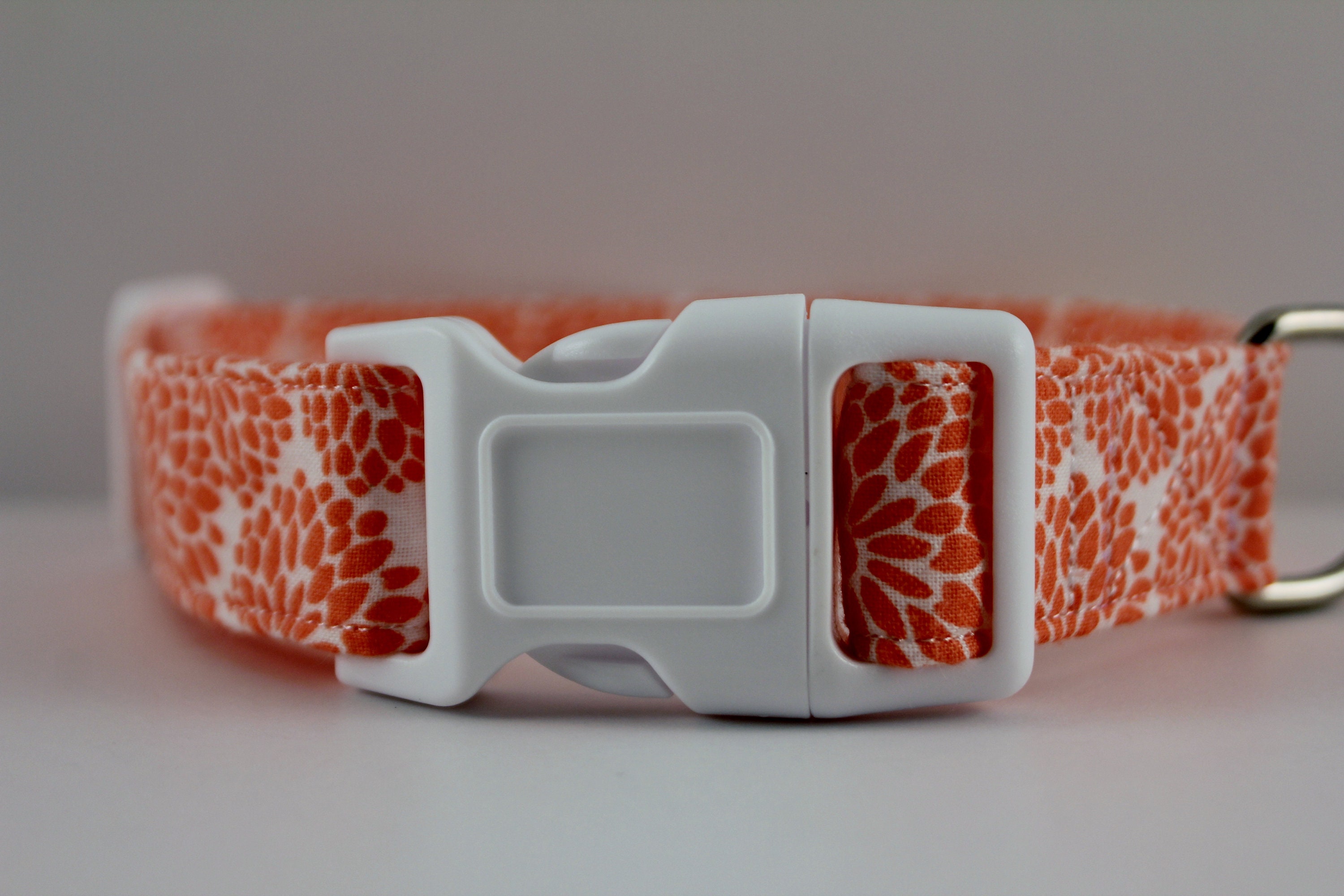 Coral Dahlia Collar, Flower Dog Collar, Floral Collar, Custom Dog ...
