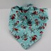 Sock Monkey Bandana, Holiday Dog Bandana, Winter Pet Bandana, Custom ...