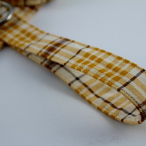 Cream Harvest Plaid Leash, Autumn Custom Dog Leash, Orange Leash, Plaid ...