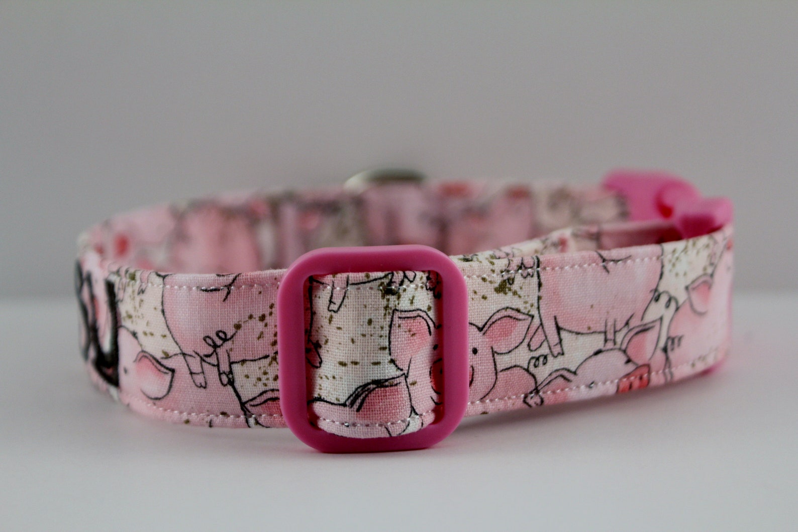 Pink Piggys Collar Pig Dog Collar Pink Collar Girly Collar | Etsy
