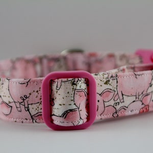 Pink Piggys Collar Pig Dog Collar Pink Collar Girly Collar - Etsy