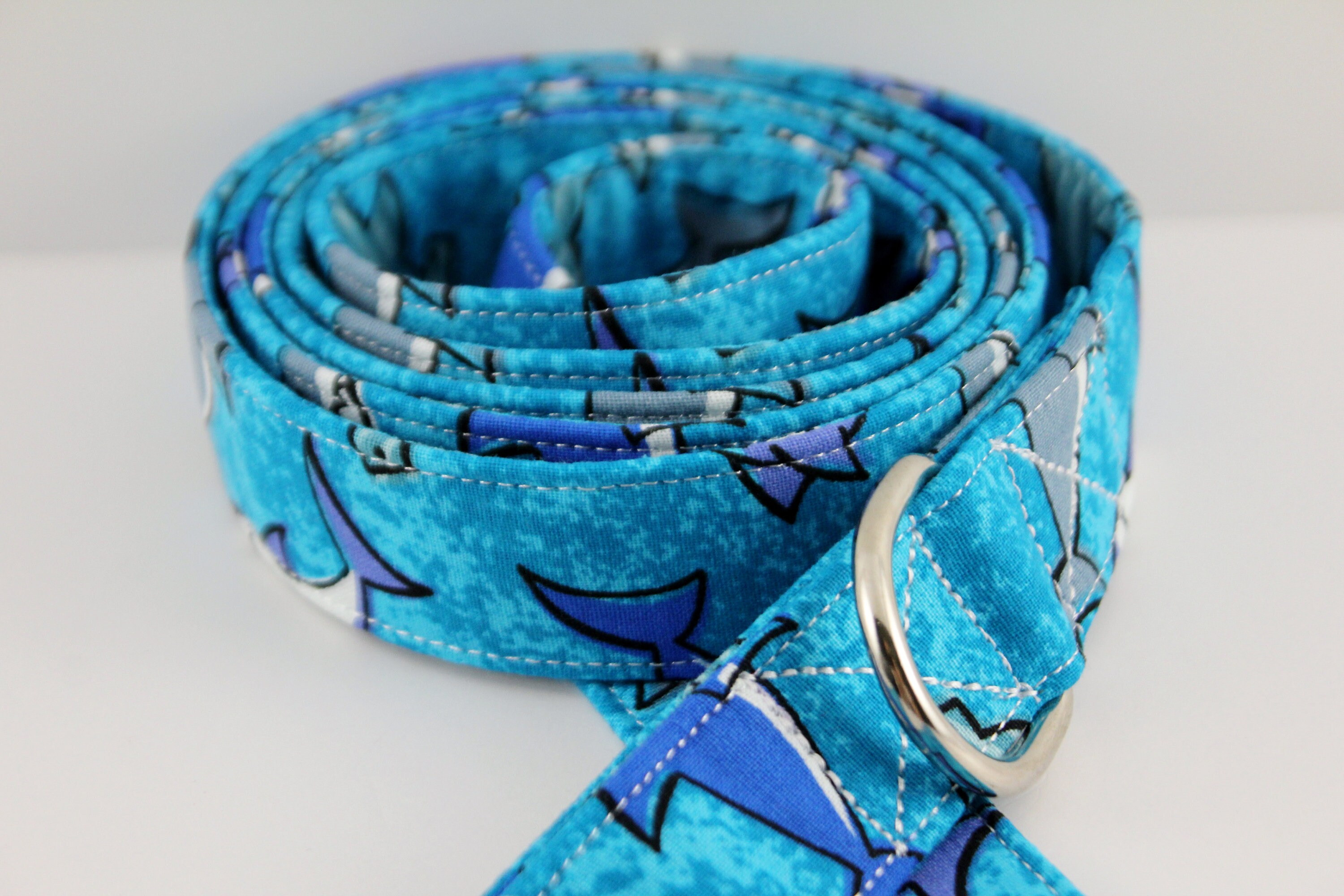 Circlin' Sharks Leash Blue Leash Pet Leash Fish Leash - Etsy