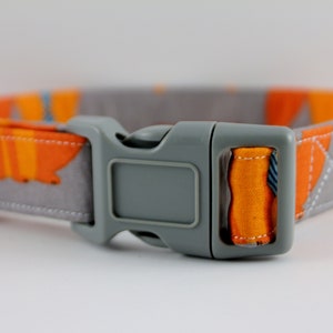 Smart Fox Collar, Fox Dog Collar, Gray Collar, Boy Collar, Custom ...