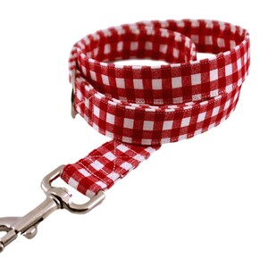Life's a Picnic Leash, Plaid Leash, Pet Leash, Red Plaid Leash, 6 FT ...
